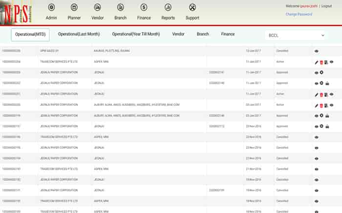 Web based automated newsprint planning app & scheduling system