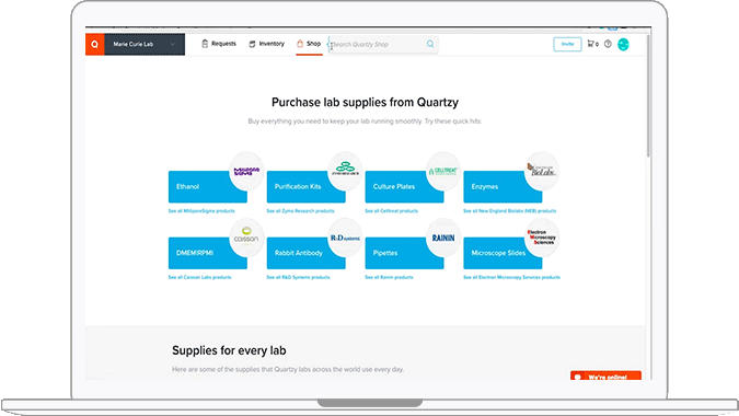 Quartzy Lab Management