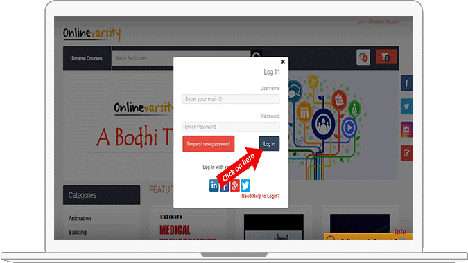 Online Varsity Web Development Project by Brainvire