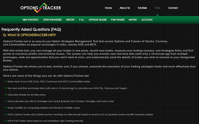 Stock Trading Application for Options Portfolio Management
