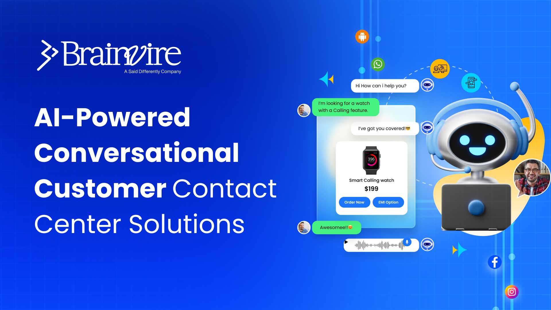 Conversational AI-driven Customer Contact Support Center Solutions