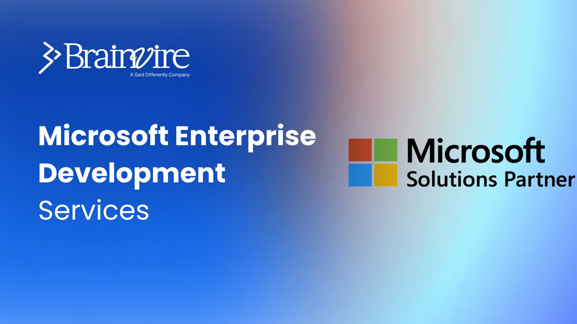 Trusted Microsoft Enterprise Development Services