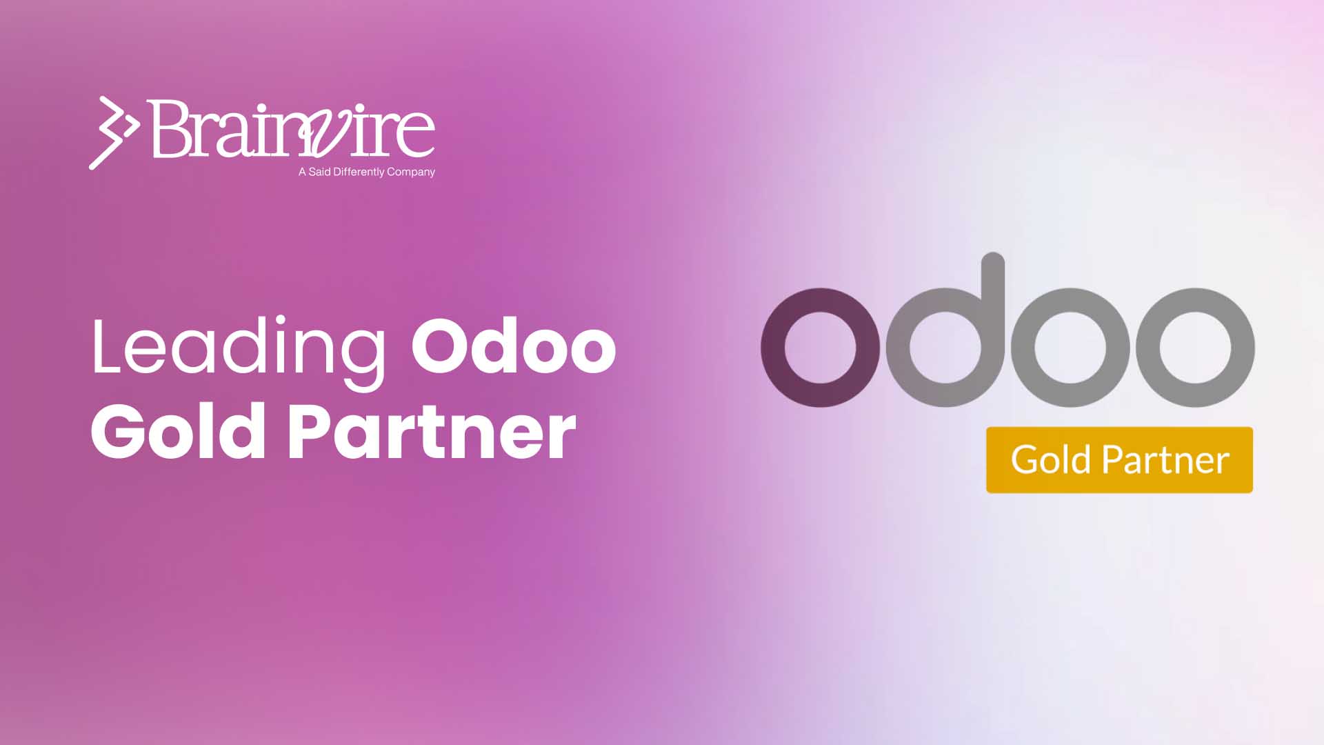 Odoo Gold Partner | Best Odoo ERP Consultant Partners | Brainvire